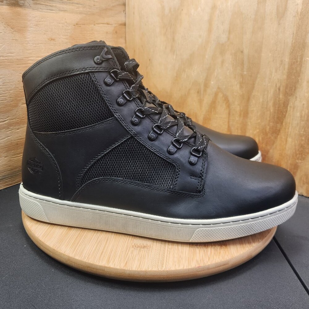 Harley Davidson Mens Dixson Black Motorcycle Boot Sne… - Gem